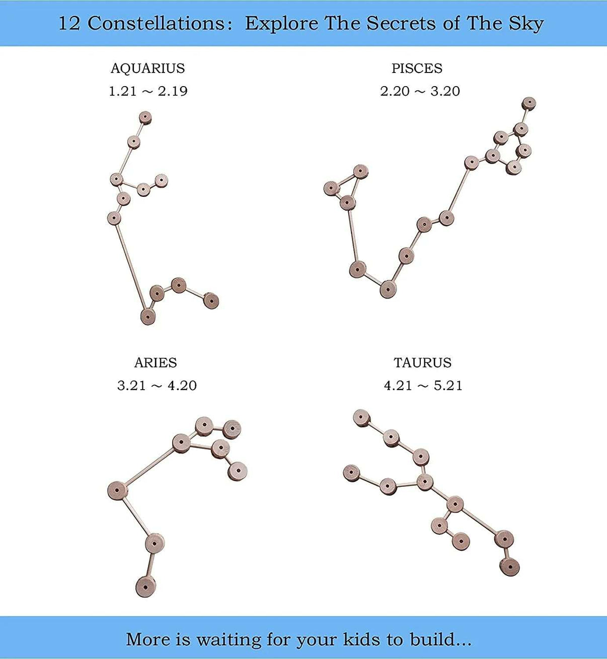 Tinker Toy: Kids Wooden Building Blocks for Creative Play – Eco Wise ...