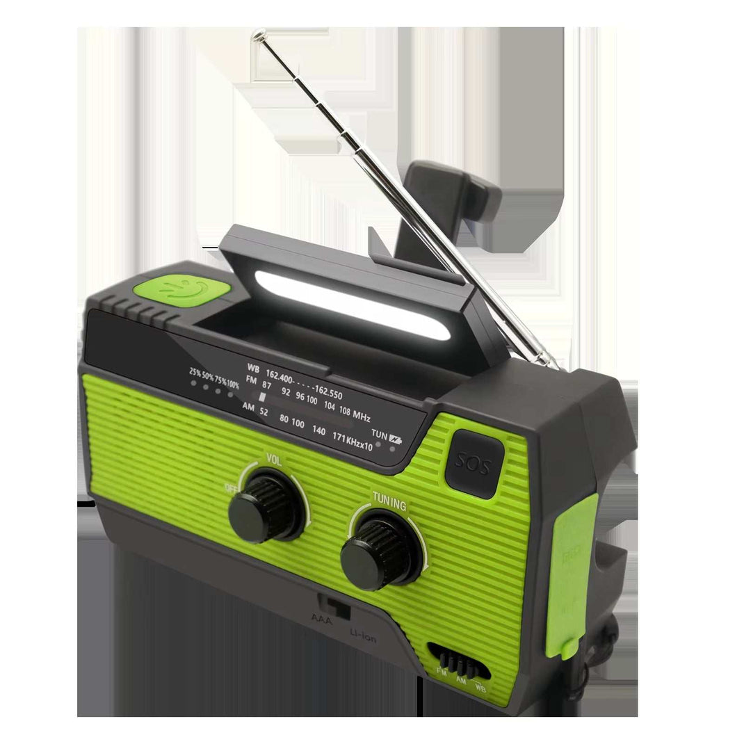 Weather Radio; 4000mAh Emergency Radio with Power Bank & Flashlight ...