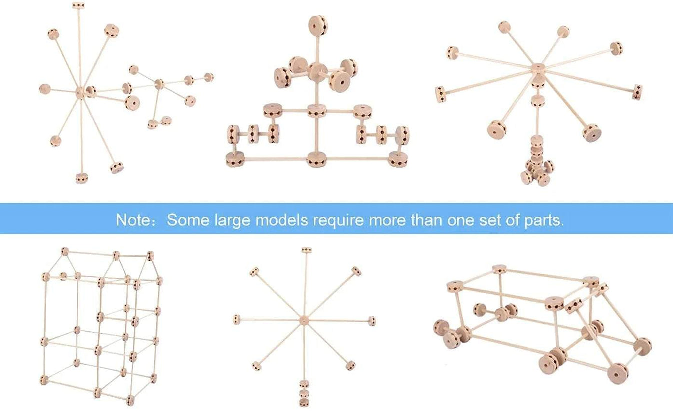 Tinker Toy: Kids Wooden Building Blocks for Creative Play – Eco Wise ...