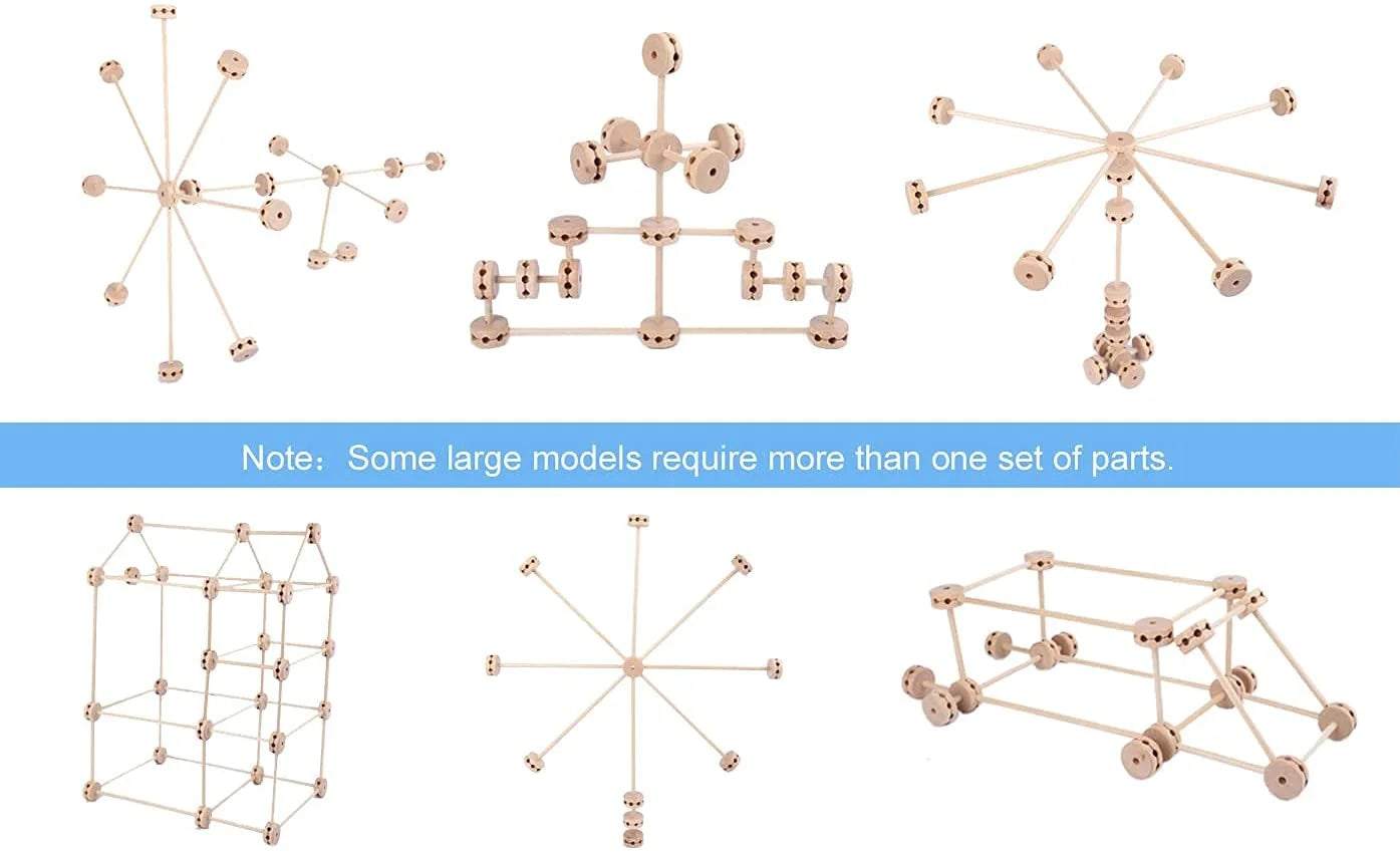 Tinker Toy: Kids Wooden Building Blocks for Creative Play – Eco Wise ...